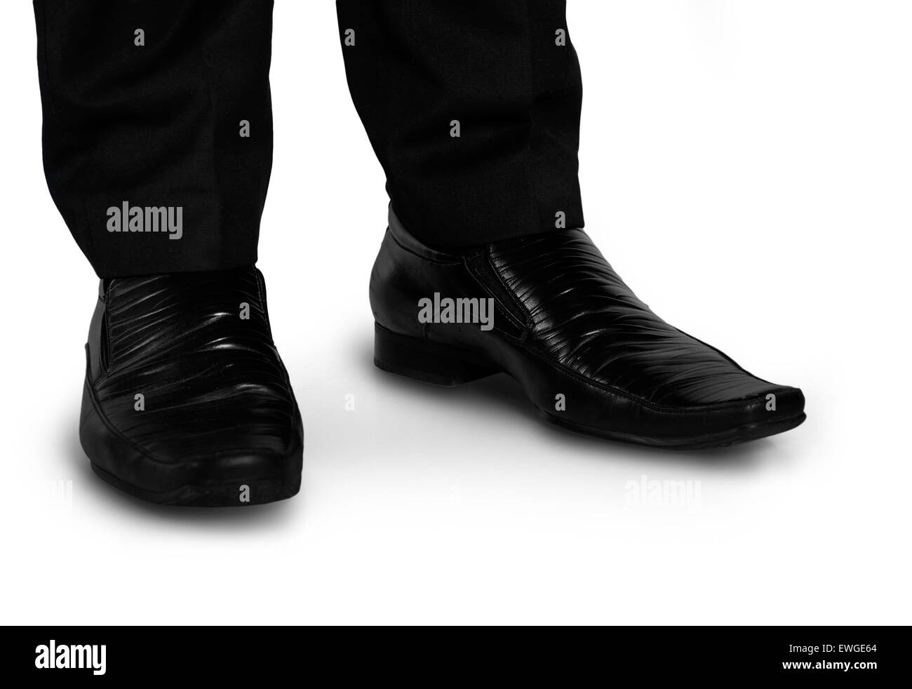 Business man black shoes closeup Stock Photo - Alamy