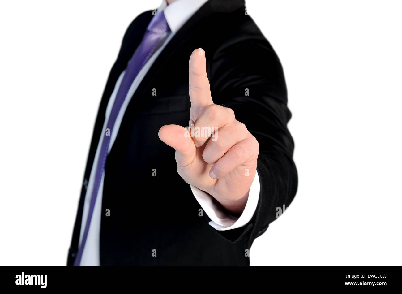 Business man pressing key hi-res stock photography and images - Alamy