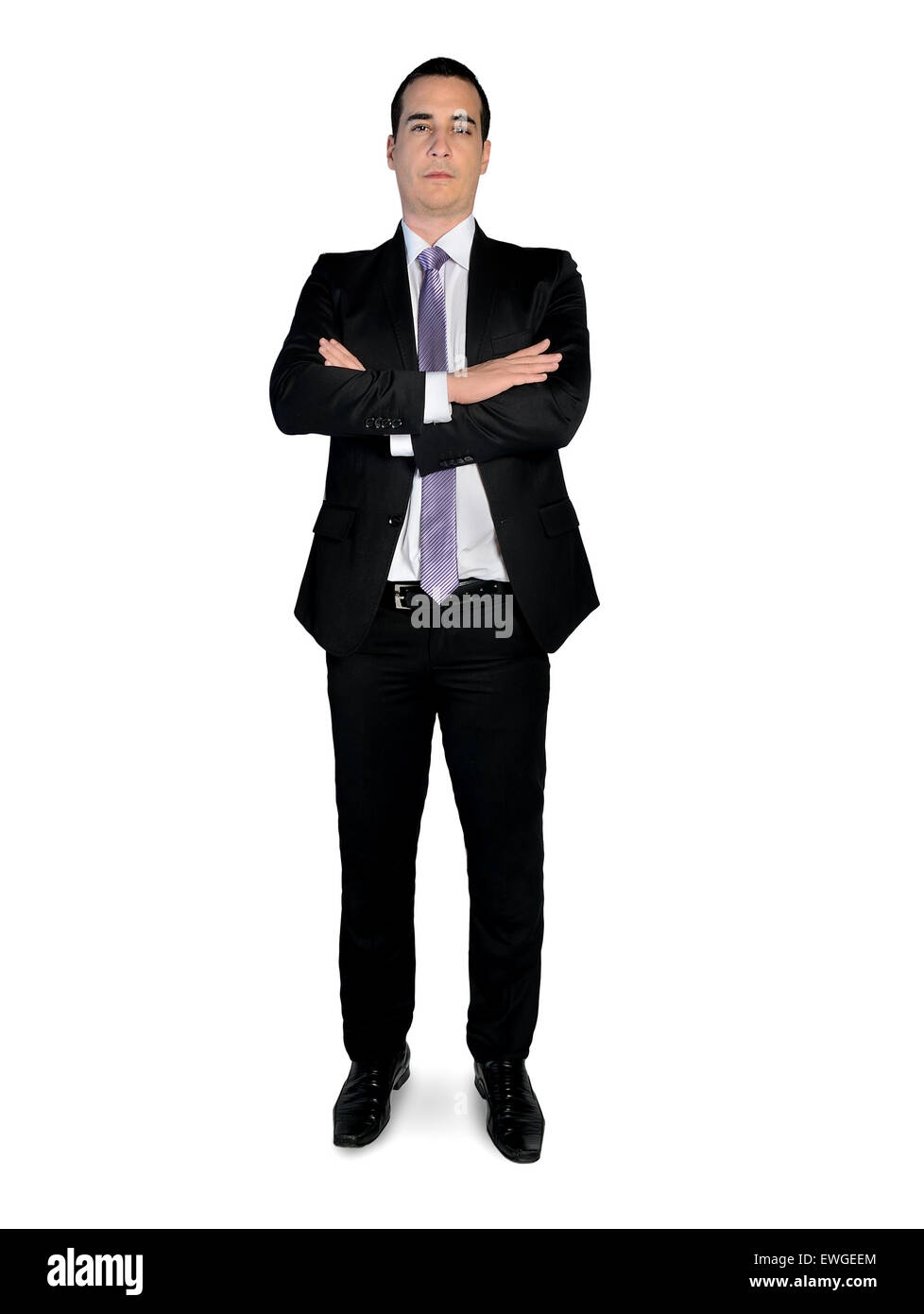 Isolated business man looking camera Stock Photo - Alamy