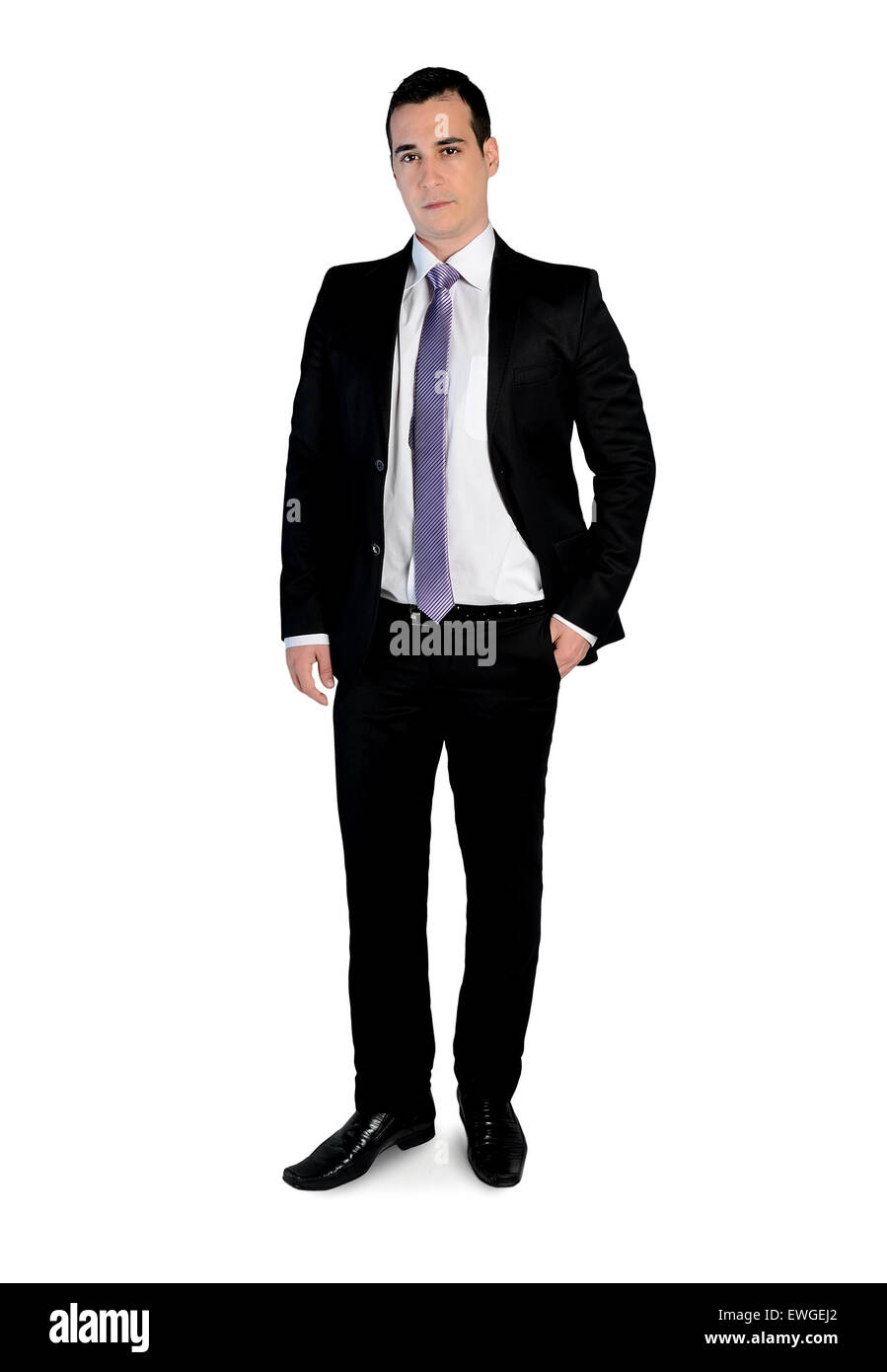 Isolated business man looking camera Stock Photo - Alamy