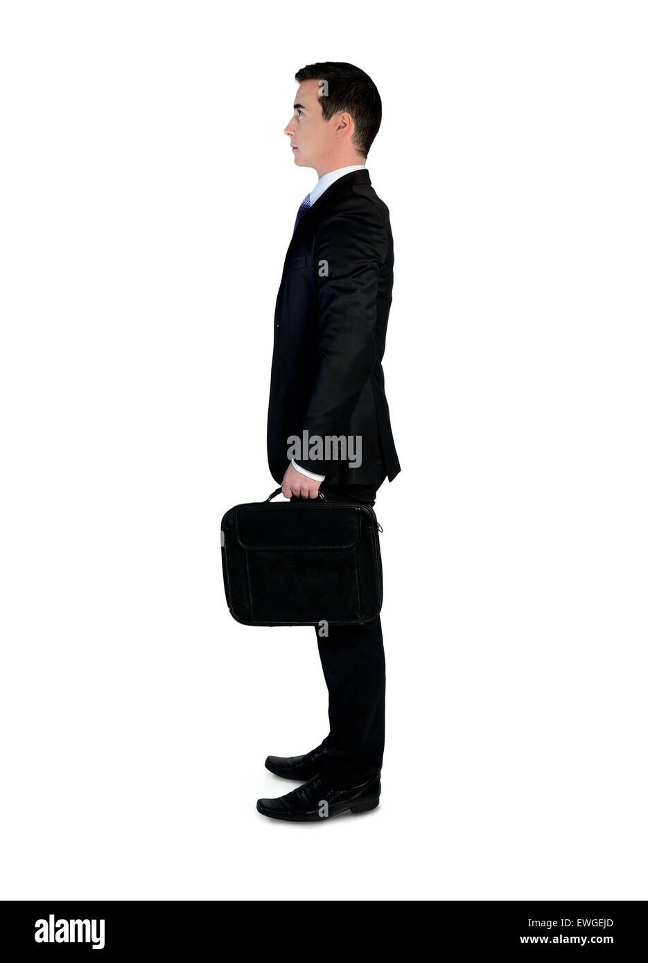 Isolated business man looking side Stock Photo - Alamy