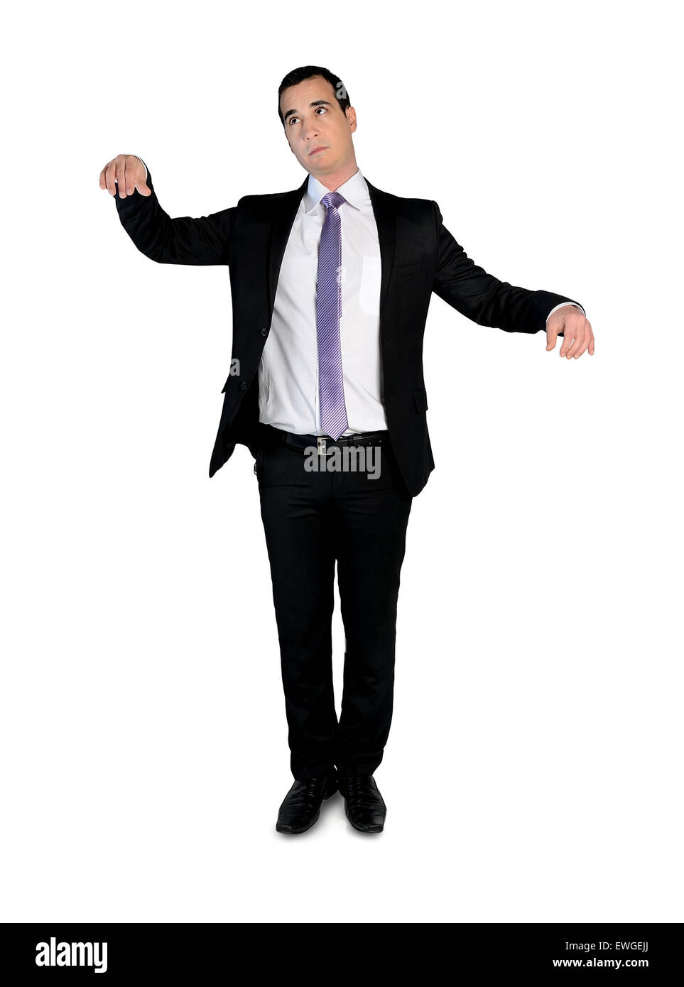 Isolated business man doll concept Stock Photo - Alamy