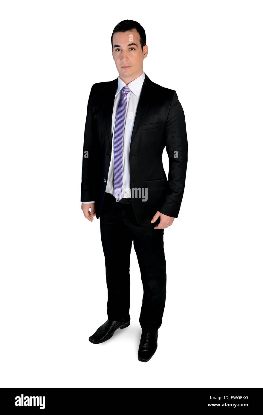 Isolated business man looking camera Stock Photo - Alamy