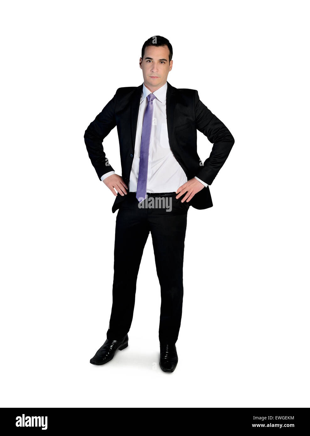 Isolated business man looking camera Stock Photo - Alamy