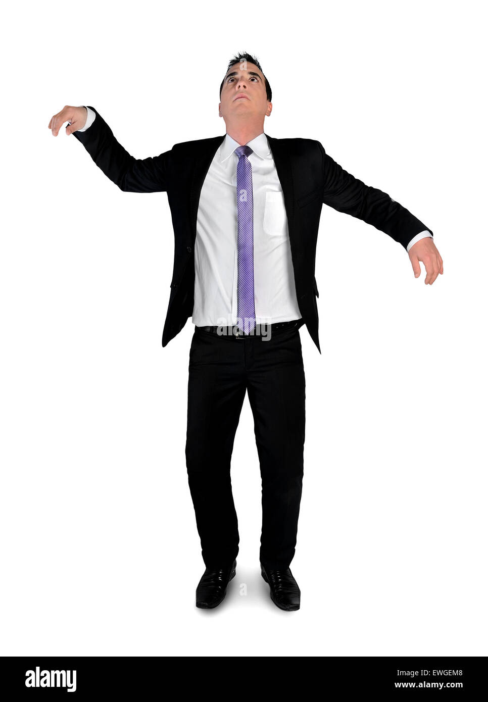 Isolated business man doll concept Stock Photo - Alamy