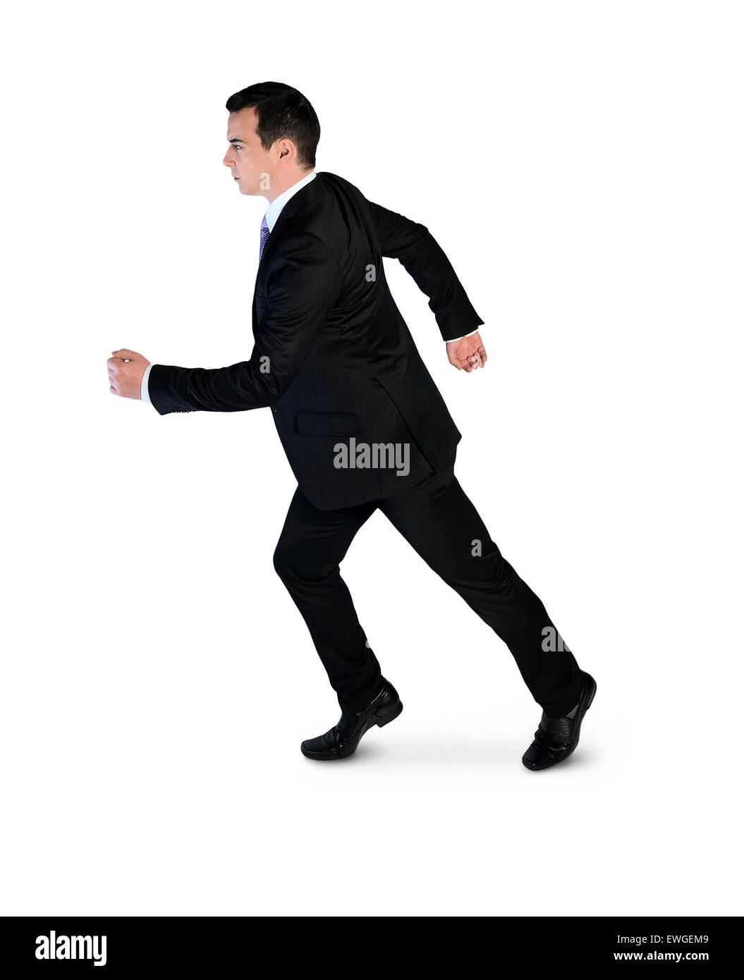 Man profile running full body hi-res stock photography and images - Alamy