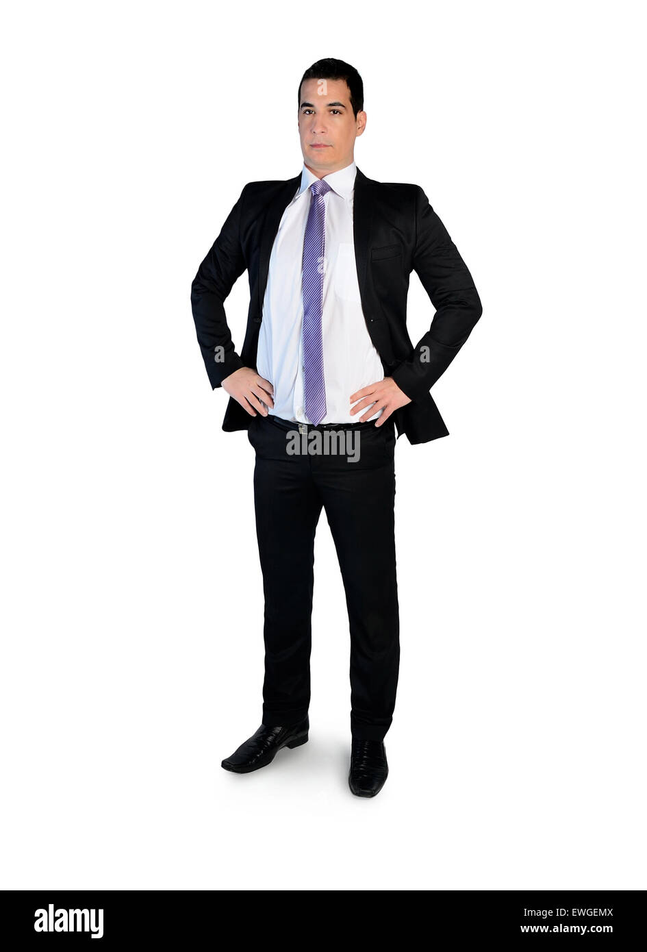Isolated business man looking camera Stock Photo - Alamy