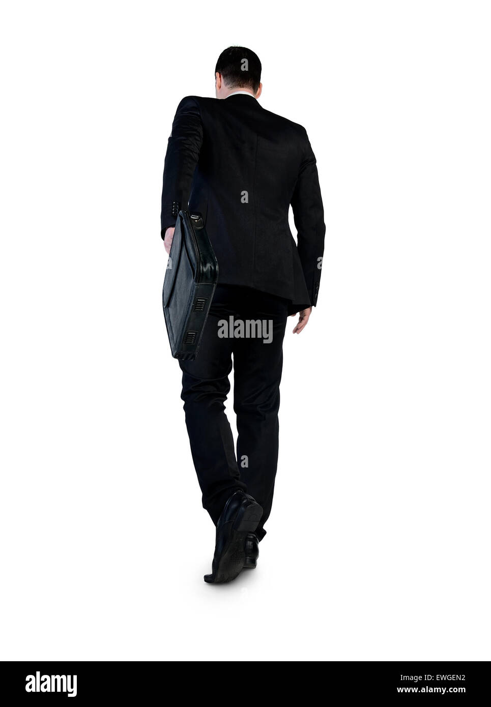 Man walking away suit Cut Out Stock Images & Pictures - Alamy