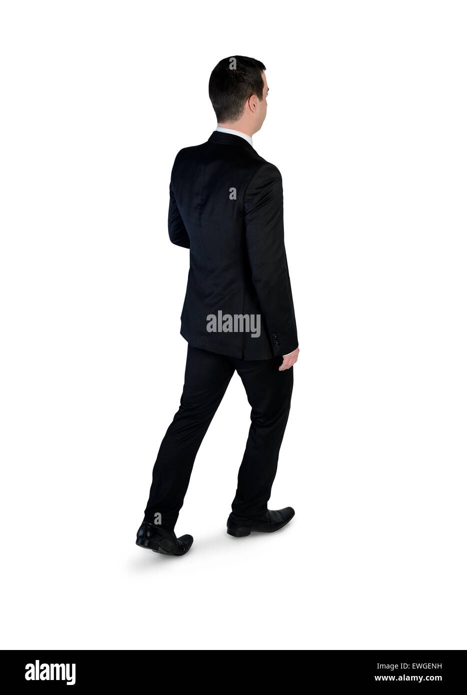 Man suit walking back hi-res stock photography and images - Alamy