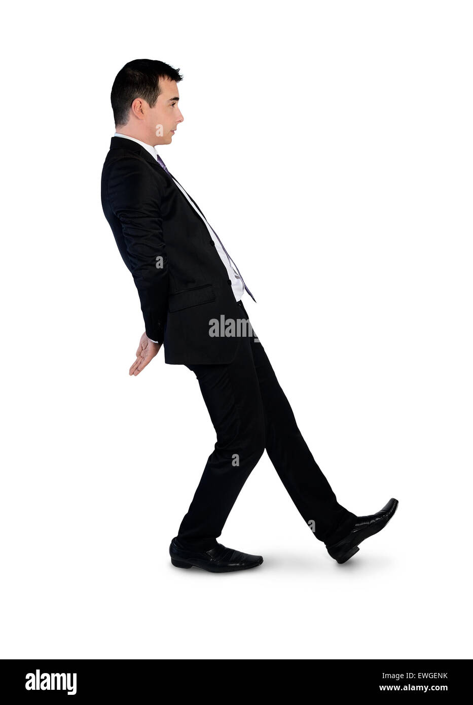 Isolated business man pushing something Stock Photo - Alamy Isolated business man pushing something Stock Photo - Alamy