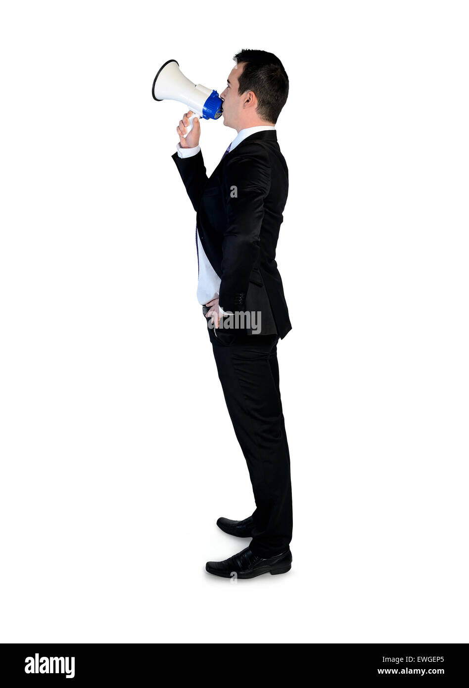 Isolated business man with megaphone Stock Photo - Alamy Isolated business man with megaphone Stock Photo - Alamy