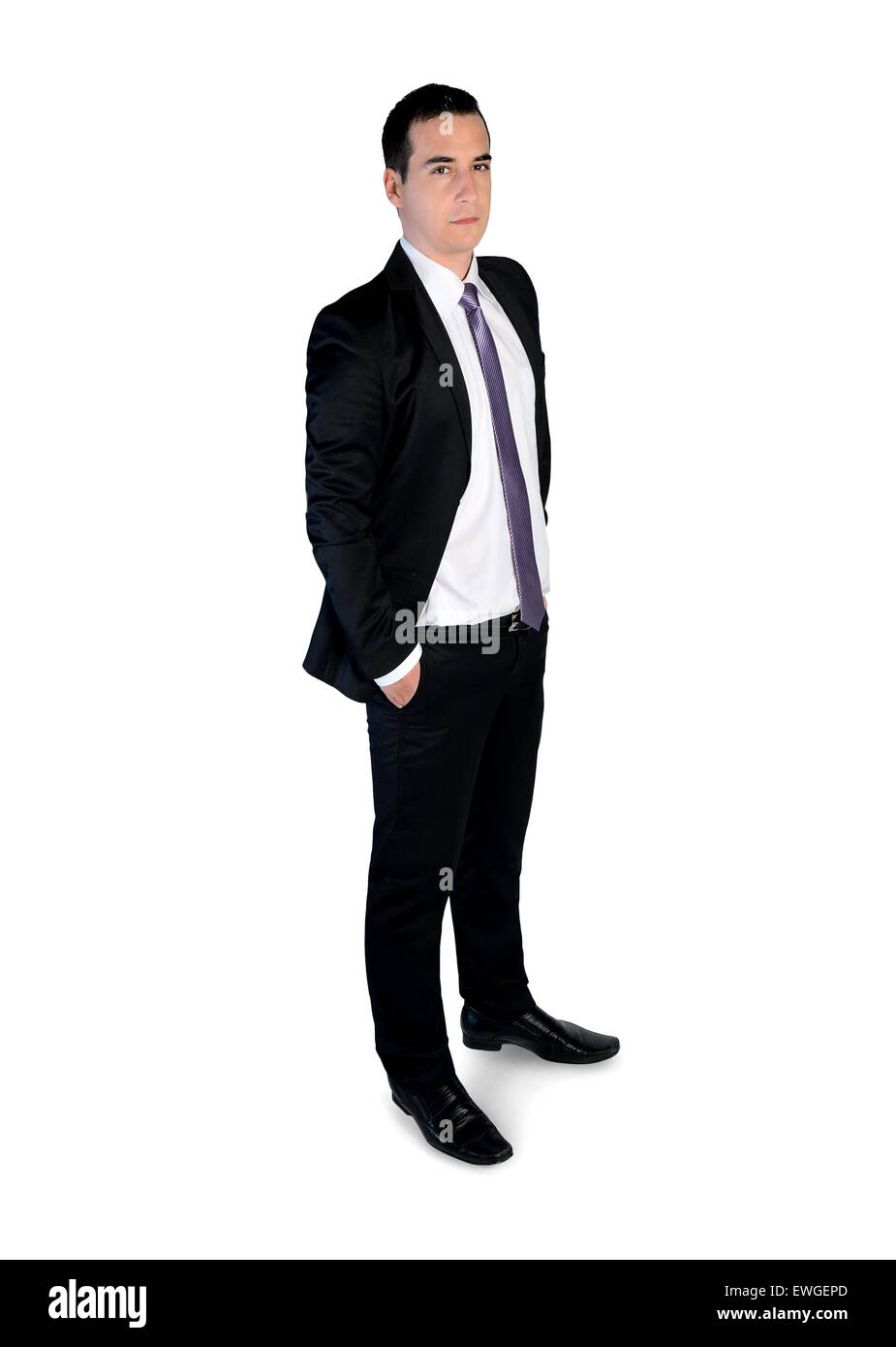 Isolated business man looking camera Stock Photo - Alamy