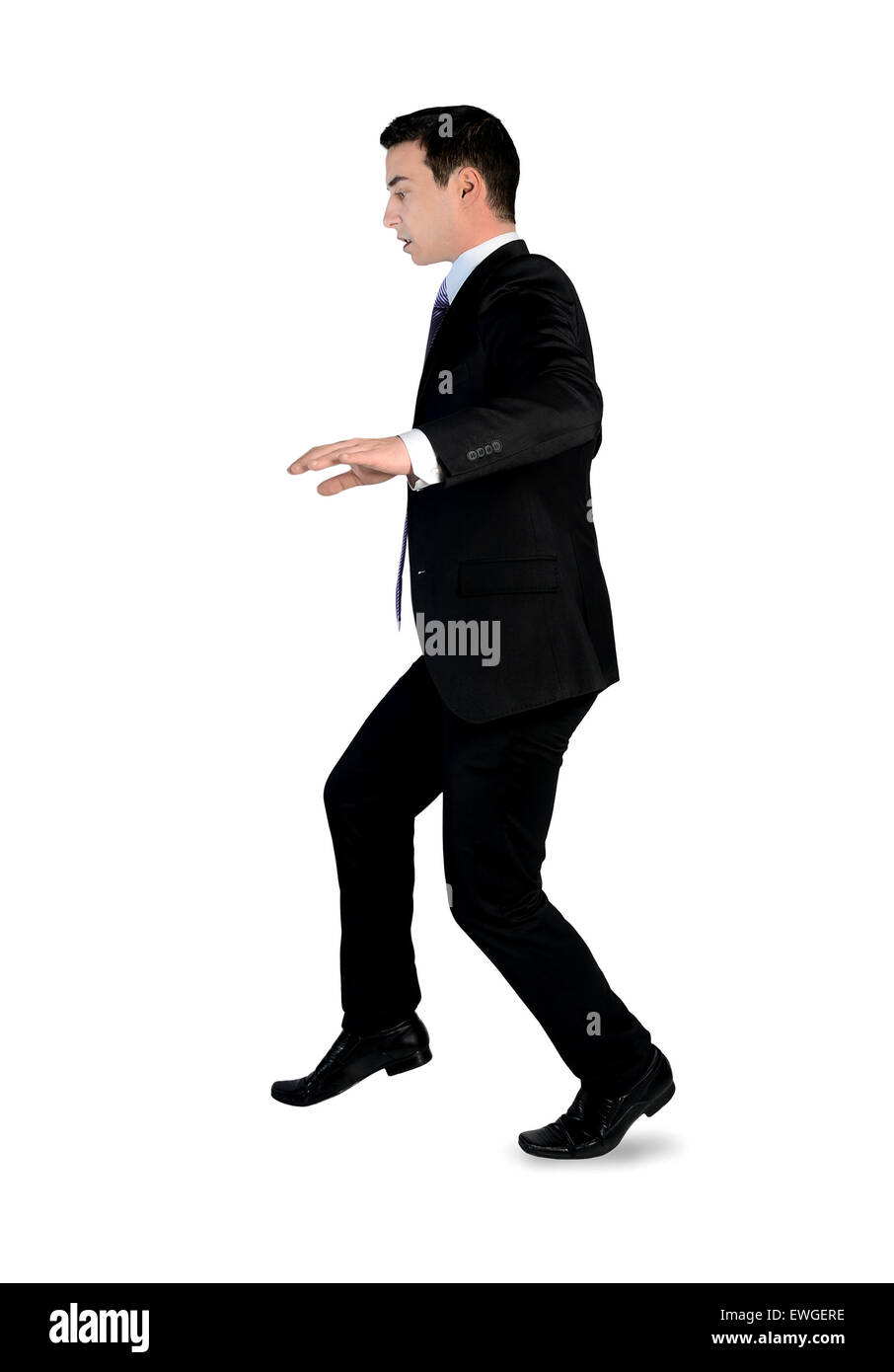 Isolated business man risk step Stock Photo - Alamy Isolated business man risk step Stock Photo - Alamy