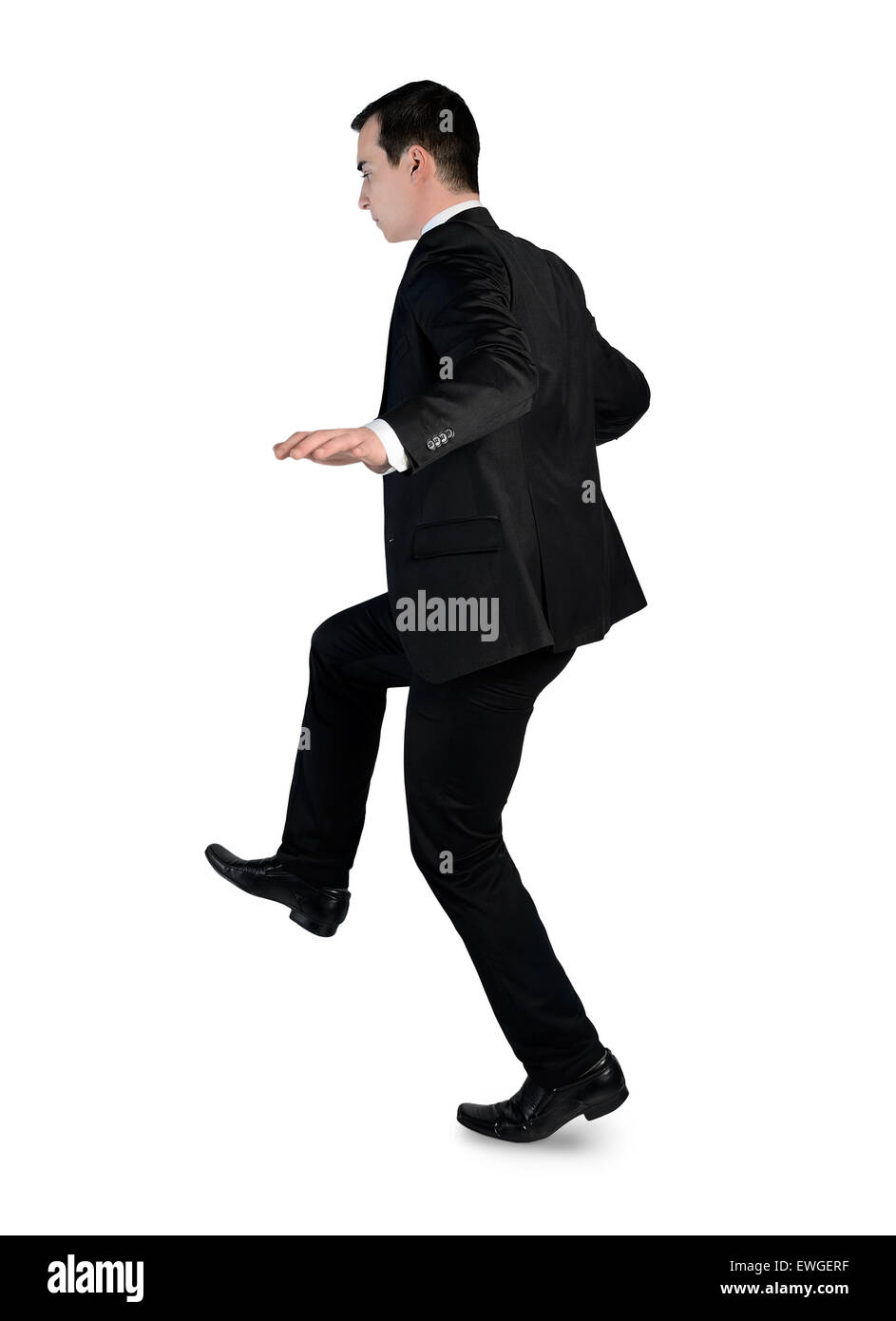 Isolated business man risk step Stock Photo - Alamy Isolated business man risk step Stock Photo - Alamy