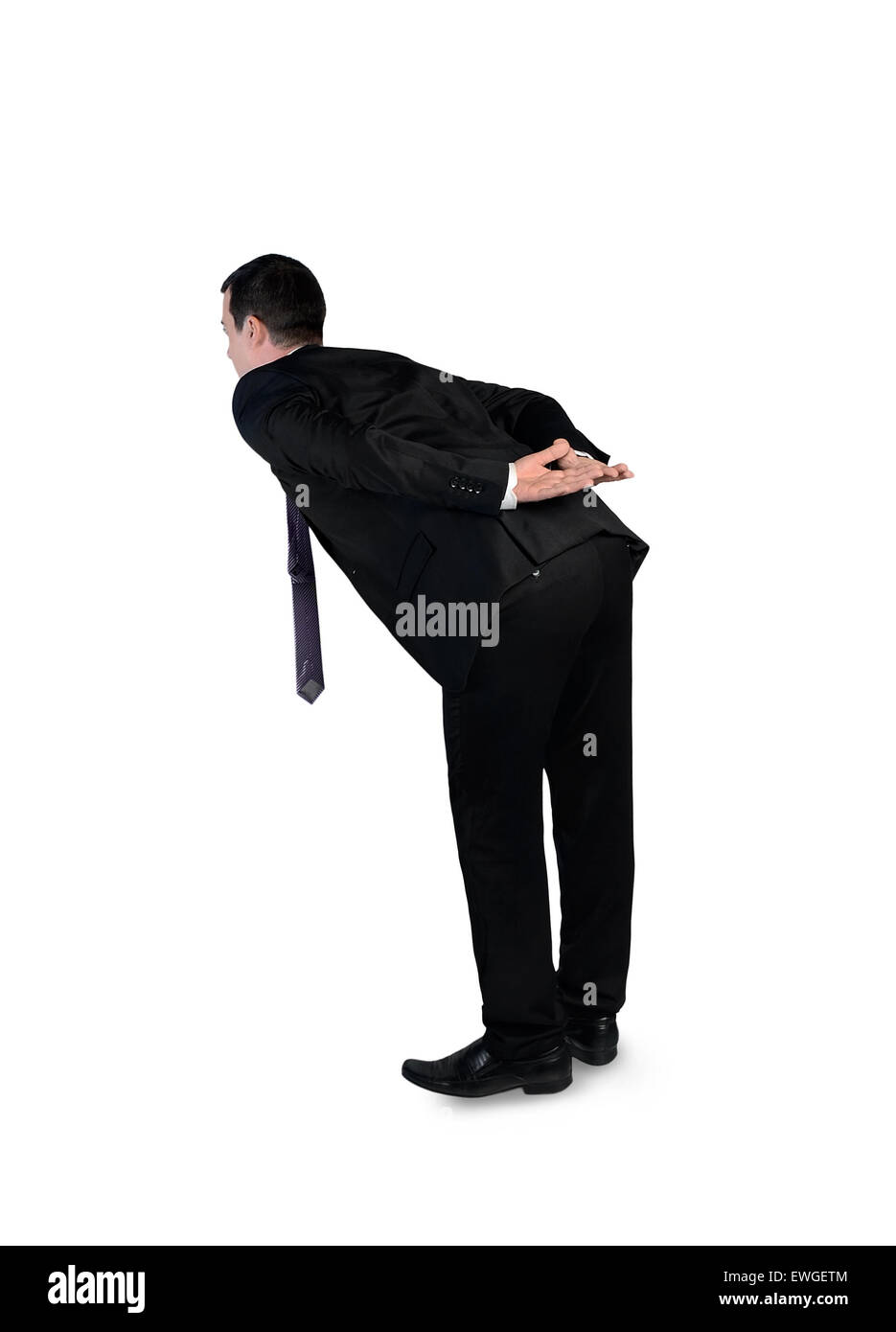 Isolated business man carry something Stock Photo - Alamy