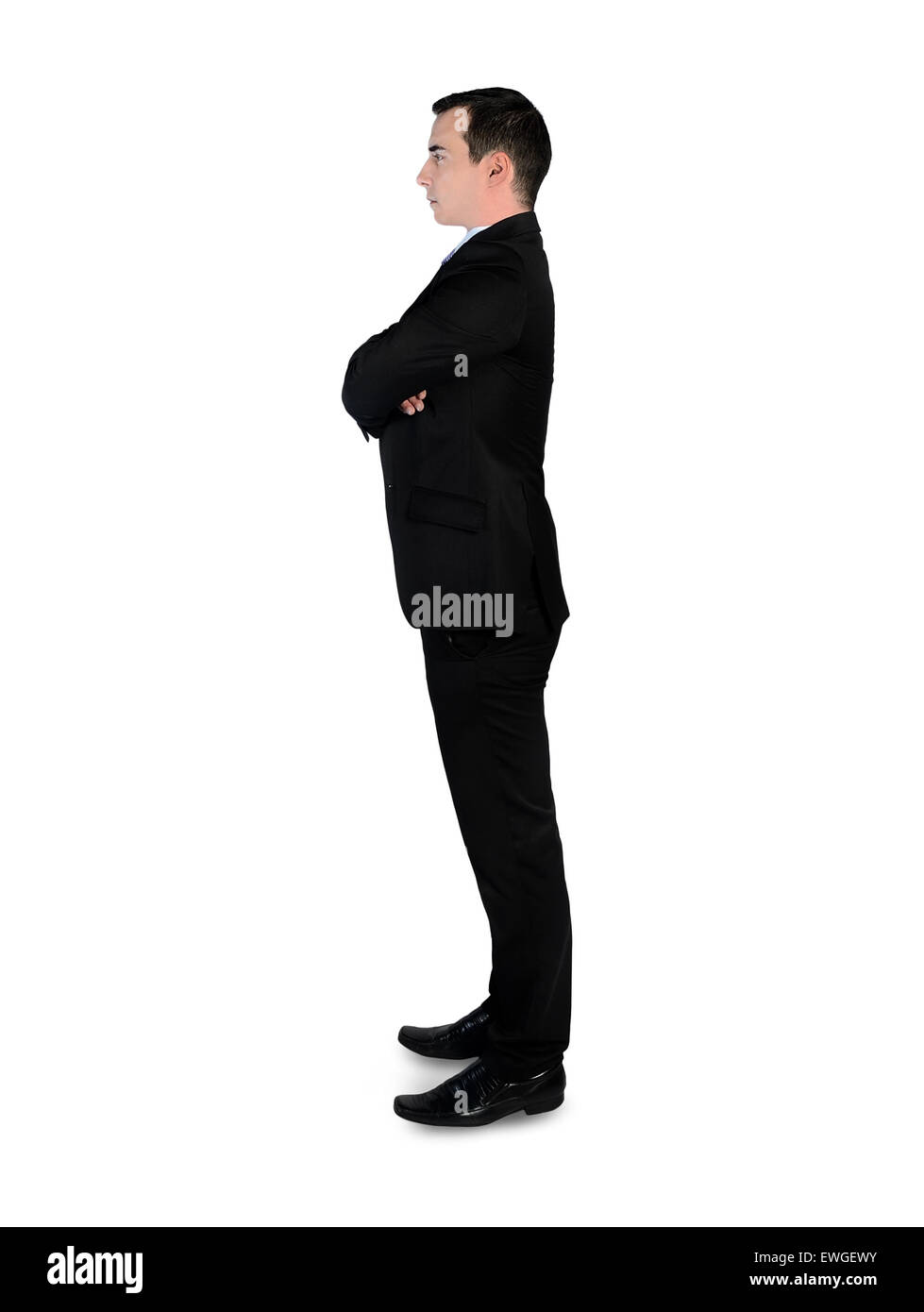 Isolated business man looking side Stock Photo - Alamy