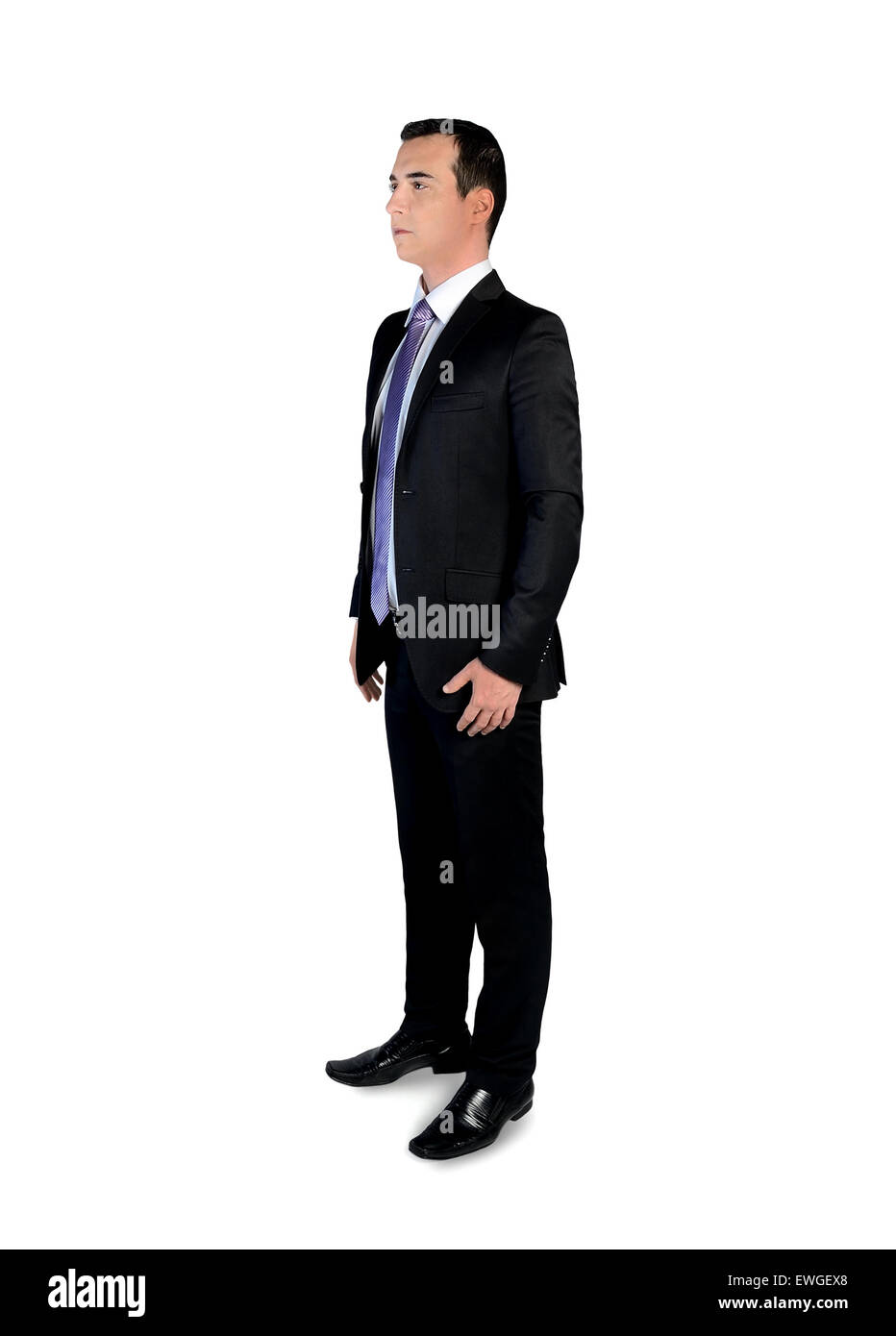 Isolated business man looking side Stock Photo - Alamy