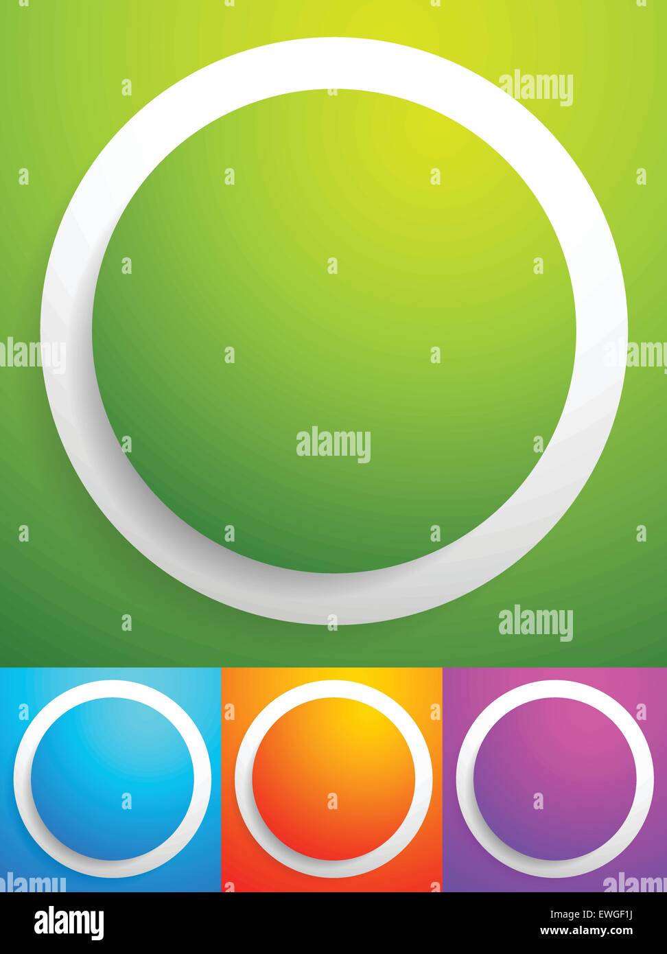 Empty colorful circle shape, circle element, vector eps 10 Stock Vector ...