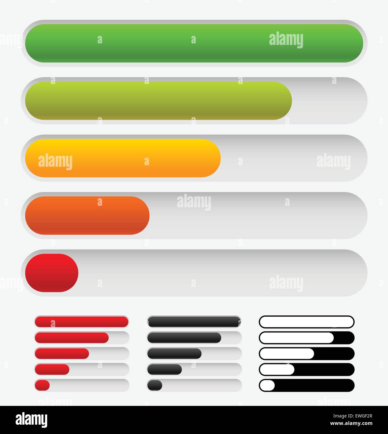 Horizontal progress loading bars red hi-res stock photography and ...