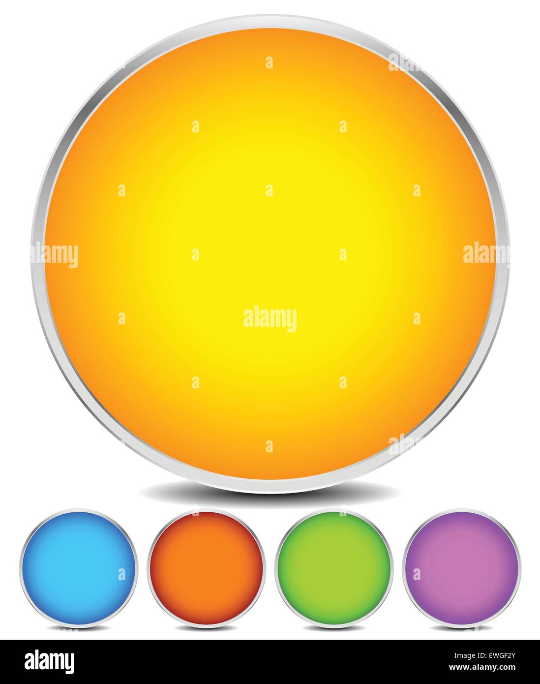 Empty colorful circle shape, circle element, vector eps 10 Stock Vector ...
