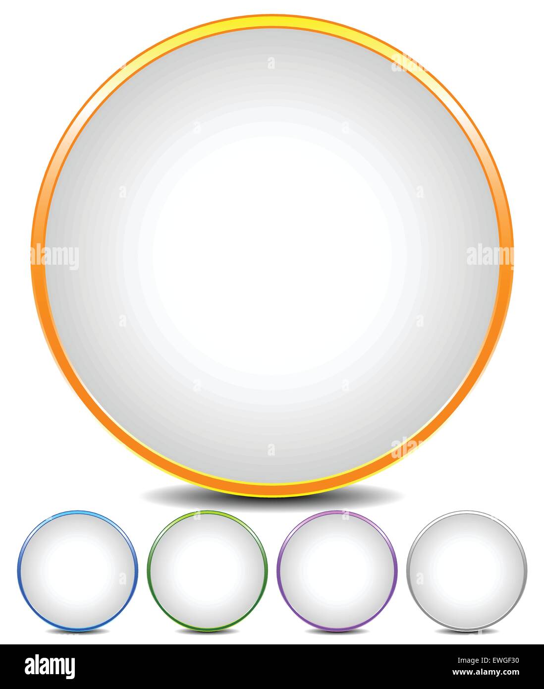 Empty colorful circle shape, circle element, vector eps 10 Stock Vector ...