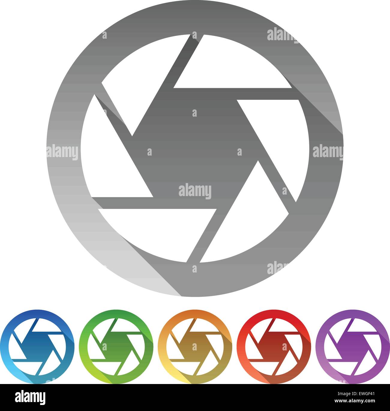 Shutter icon, shutter symbol for photography concepts. Vector Stock ...