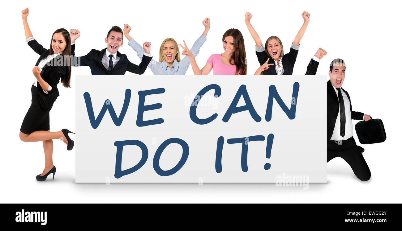 Together we can do it Cut Out Stock Images & Pictures - Alamy