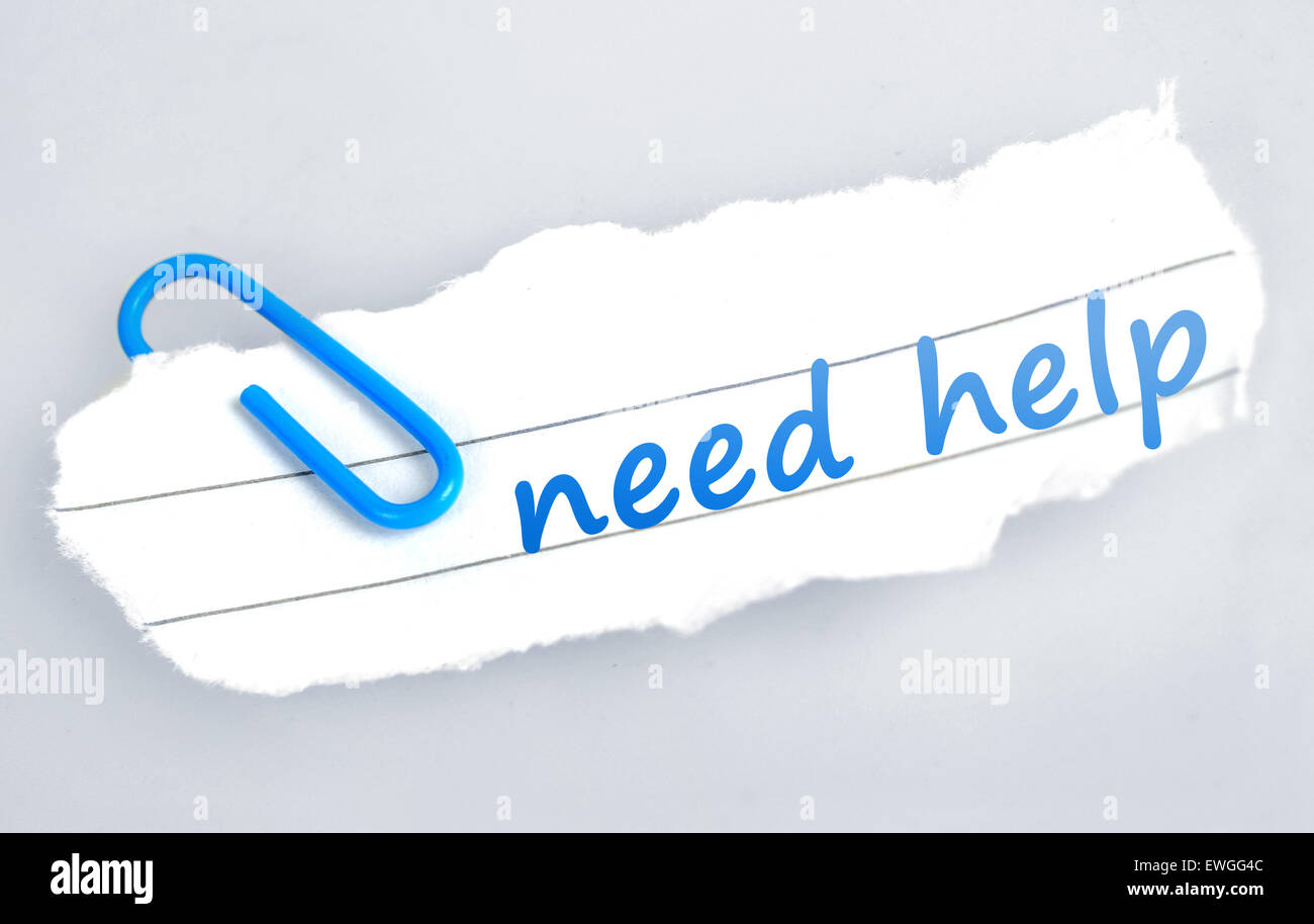 Need help word on grey background Stock Photo - Alamy