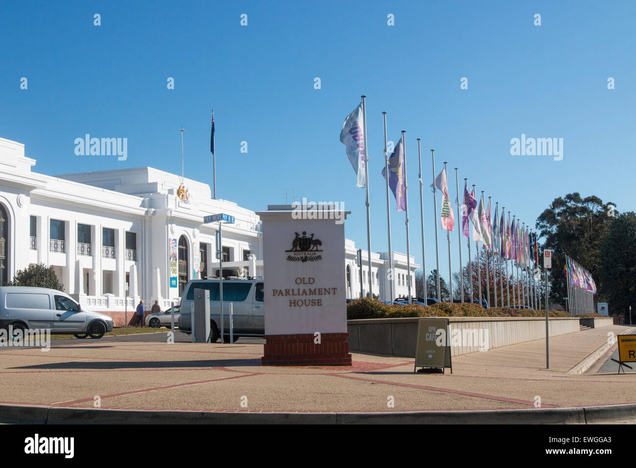Old Parliament House in Canberra City centre, Australian capital ...