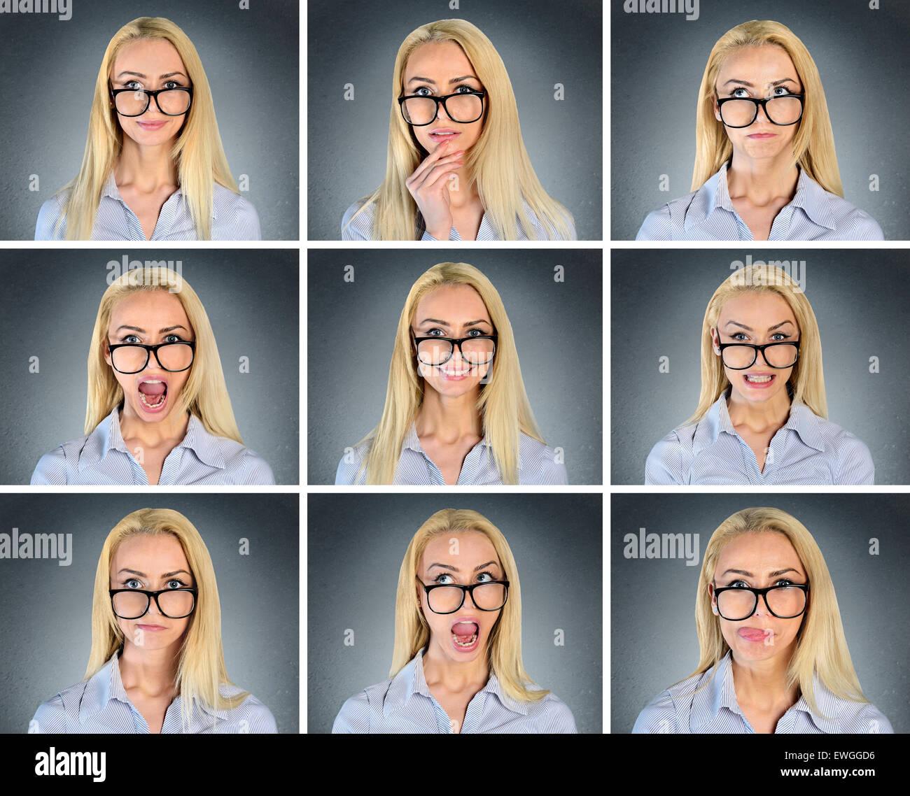 Multiple face collage hi-res stock photography and images - Alamy