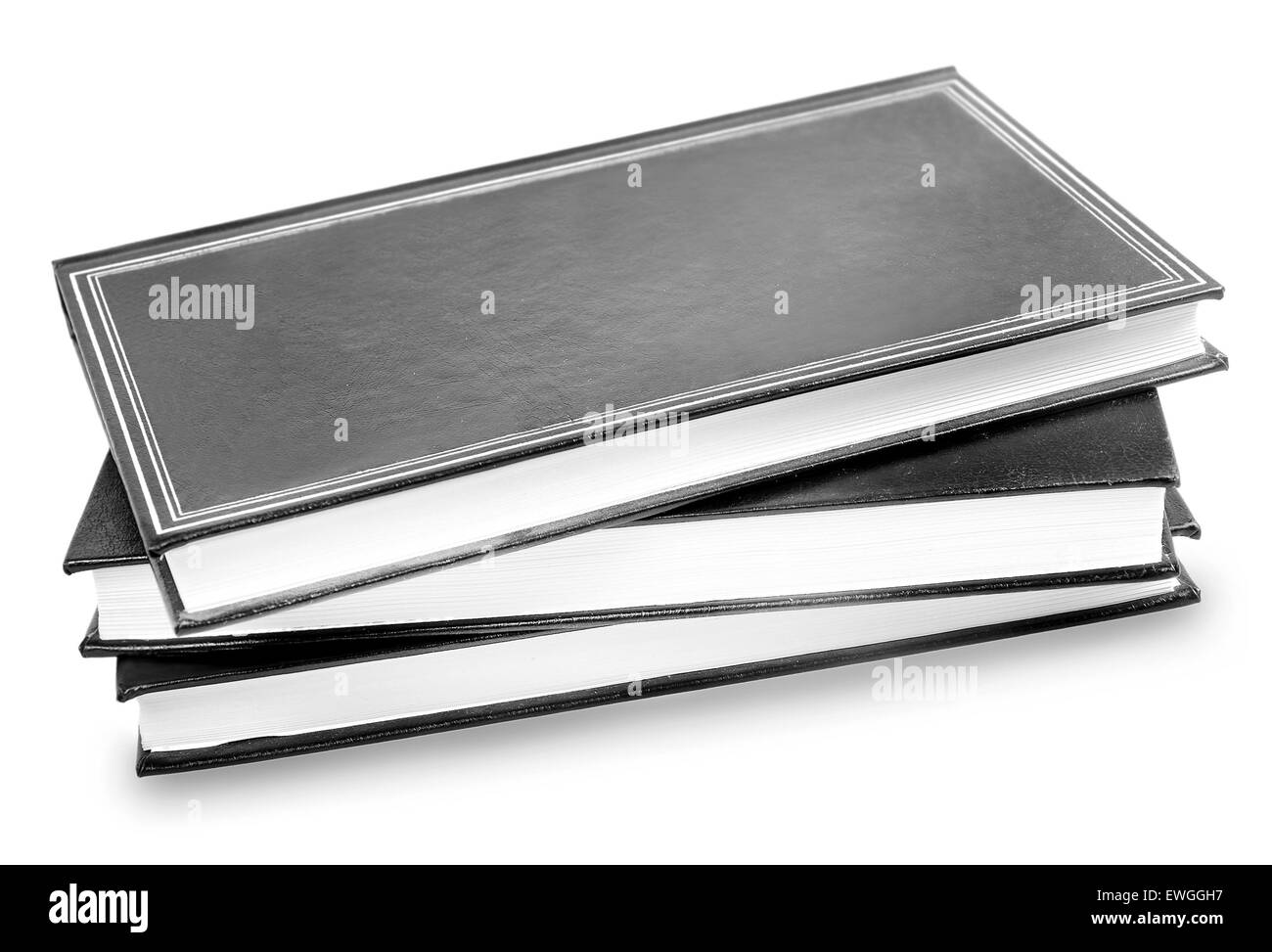Isolated books on white background Stock Photo - Alamy