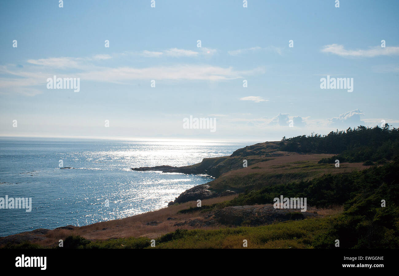 Lopez Island shoreline, San Juan Islands, Washington Stock Photo - Alamy