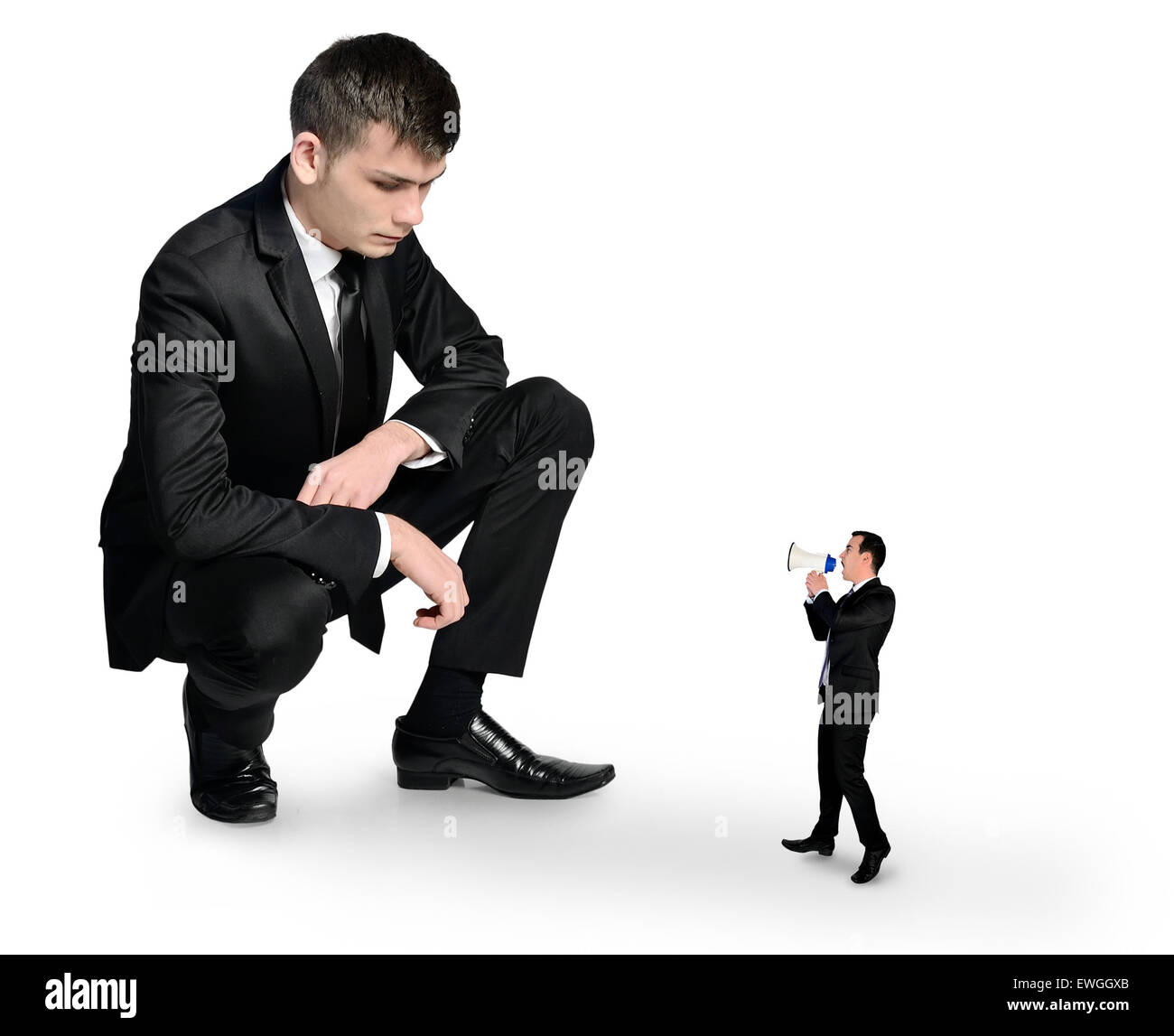 Man announce something loudspeaker hi-res stock photography and images ...