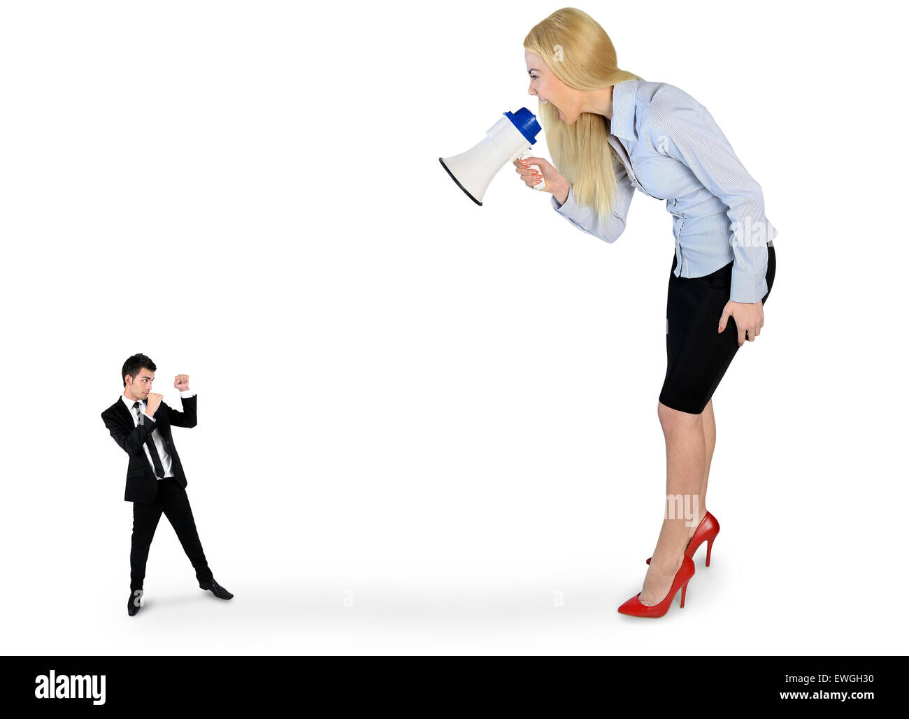 Kick me sign woman Cut Out Stock Images & Pictures - Alamy