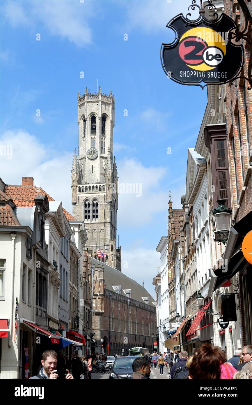 Belfort tower in bruges hi-res stock photography and images - Alamy
