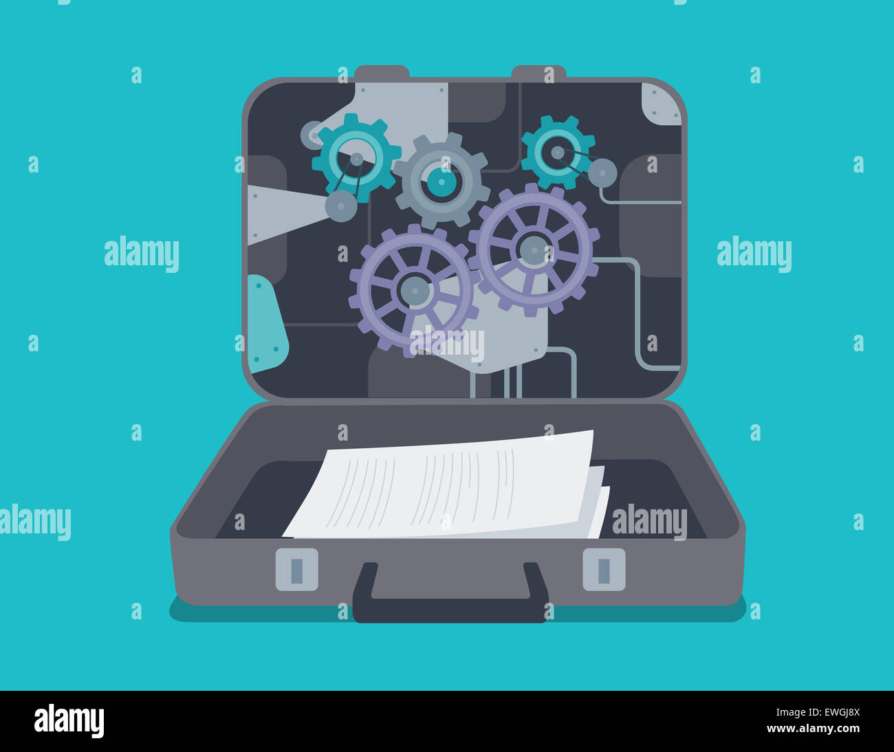 Opening top secret briefcase hi-res stock photography and images - Alamy
