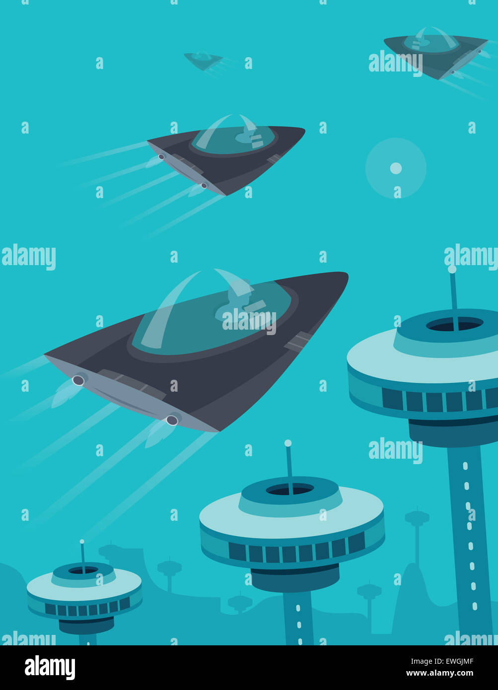 Futuristic space station hi-res stock photography and images - Alamy