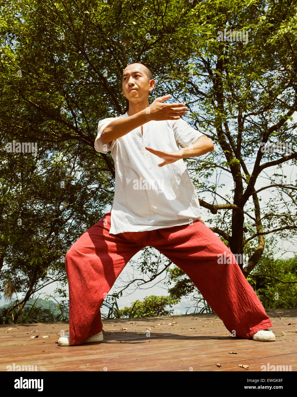 Tai chi man group hi-res stock photography and images - Alamy