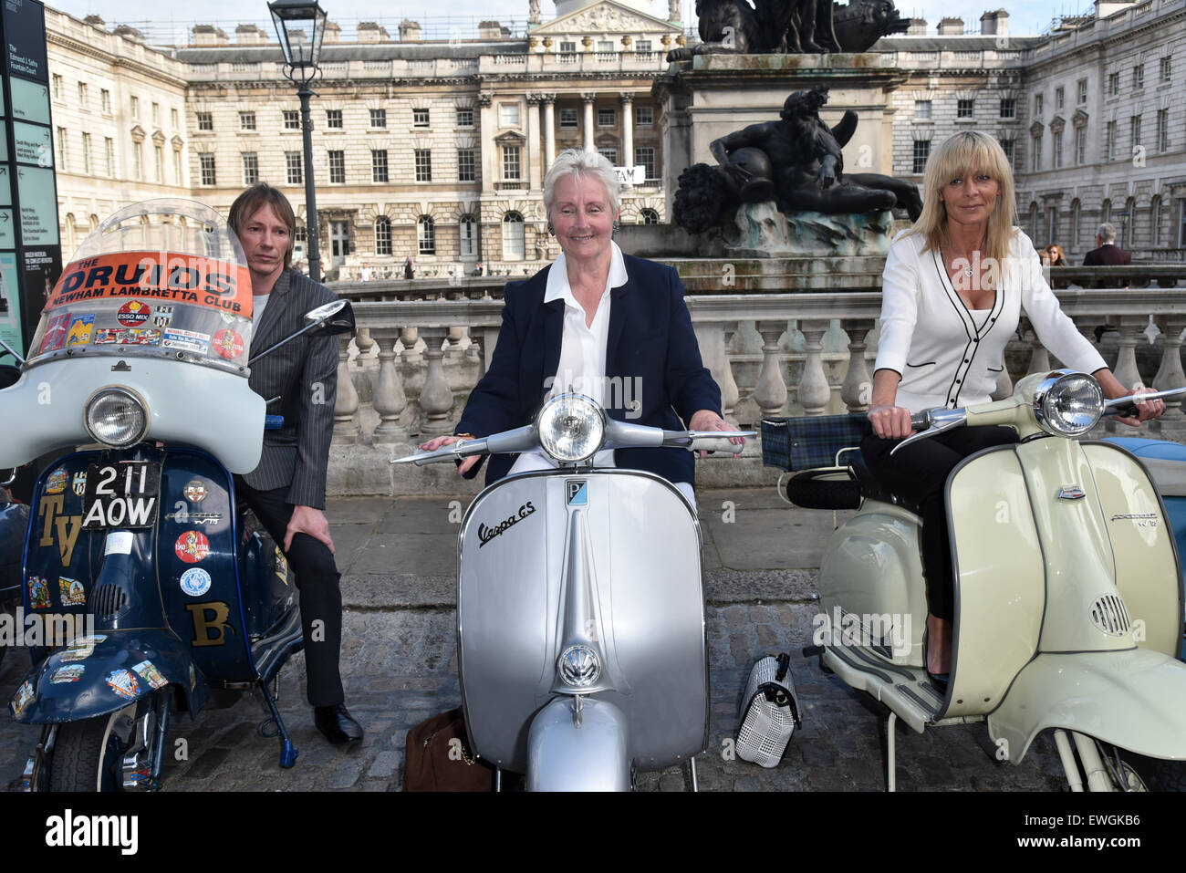 London, UK, 25th June 2015 : Paul Weller family mum Ann Weller (M) Mark ...