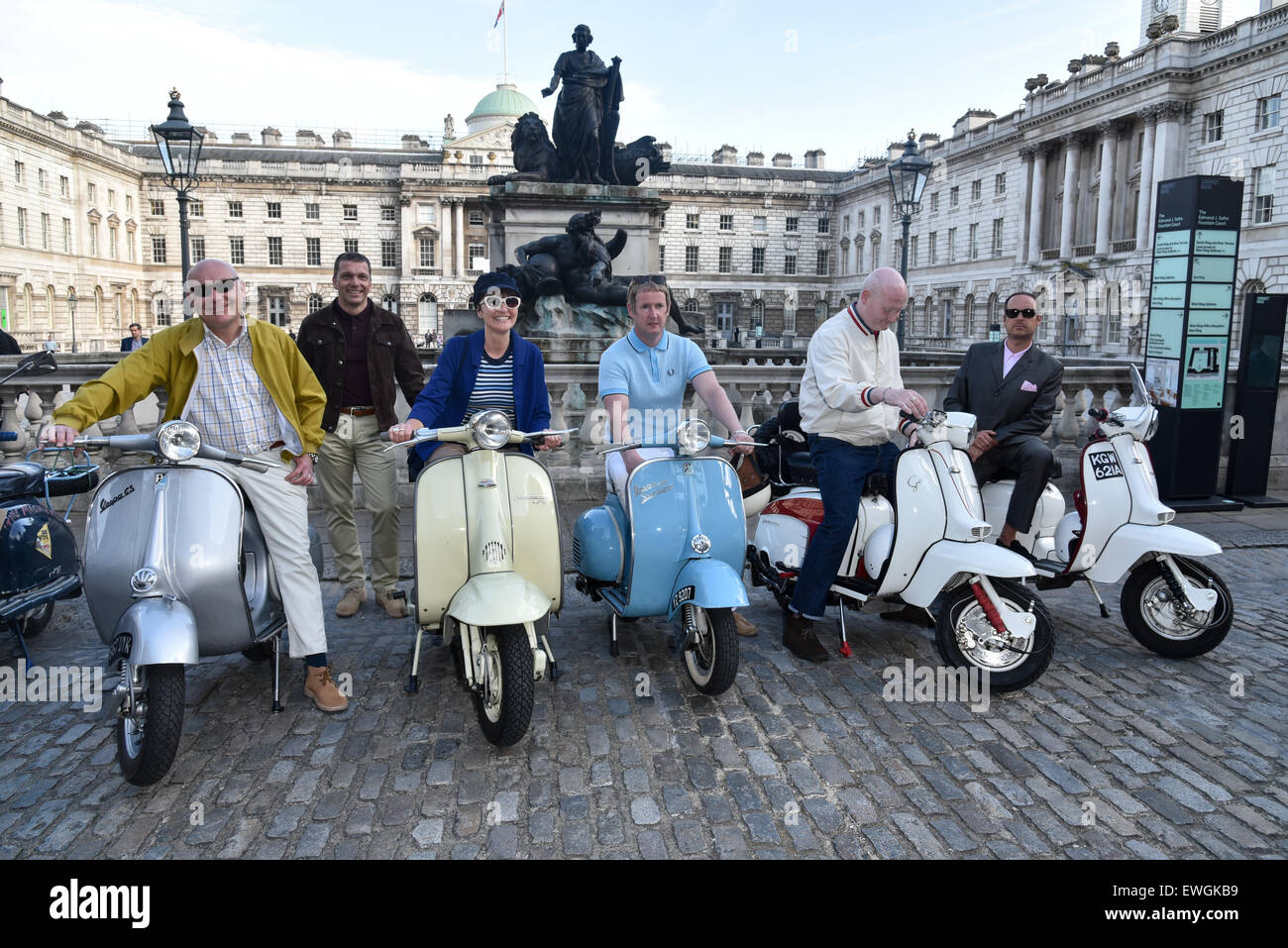 London, UK, 25th June 2015 : Bar Italia Scooter Club attends The Jam ...