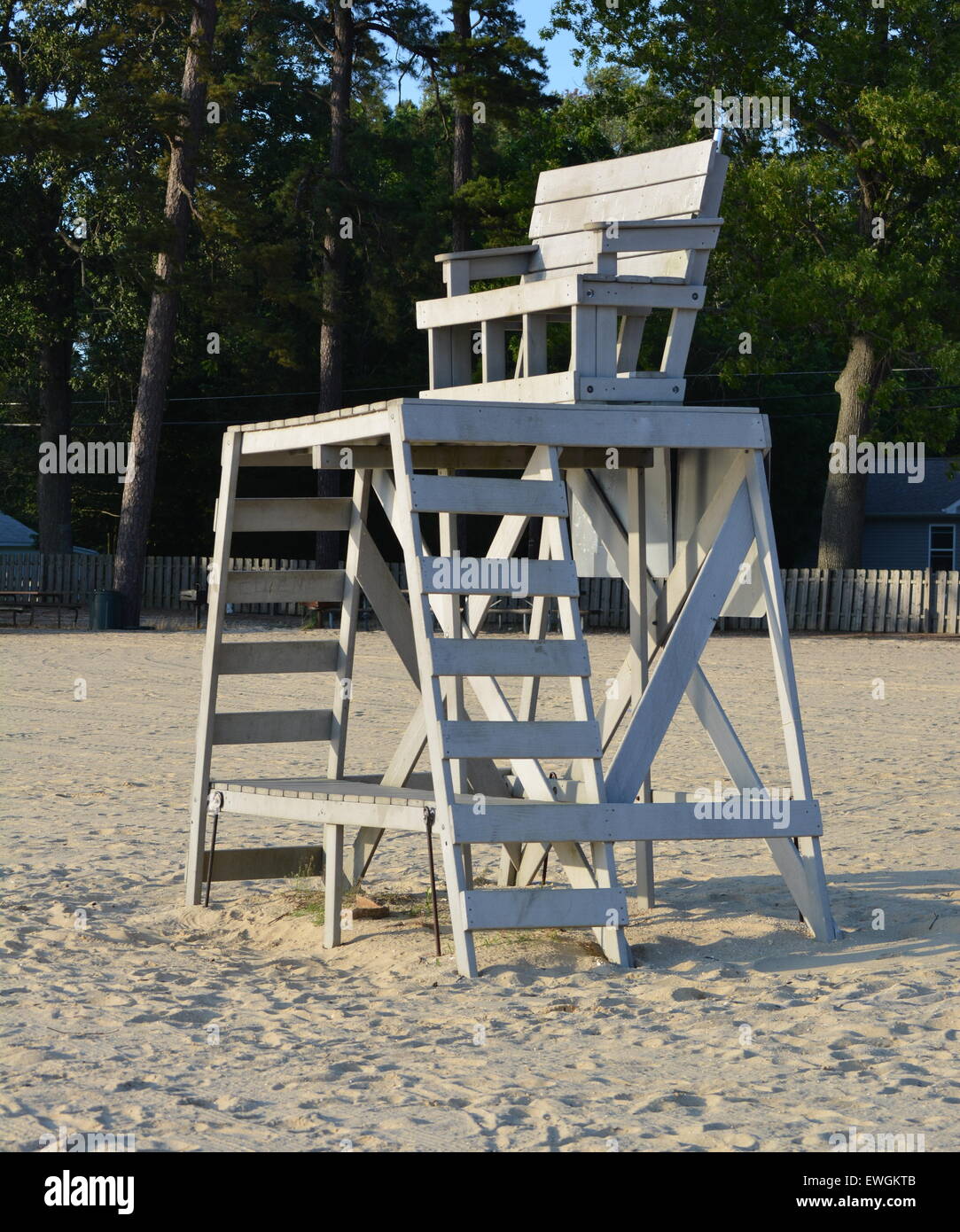 An elevated stand for lifeguards to watch the swimmers Stock Photo - Alamy