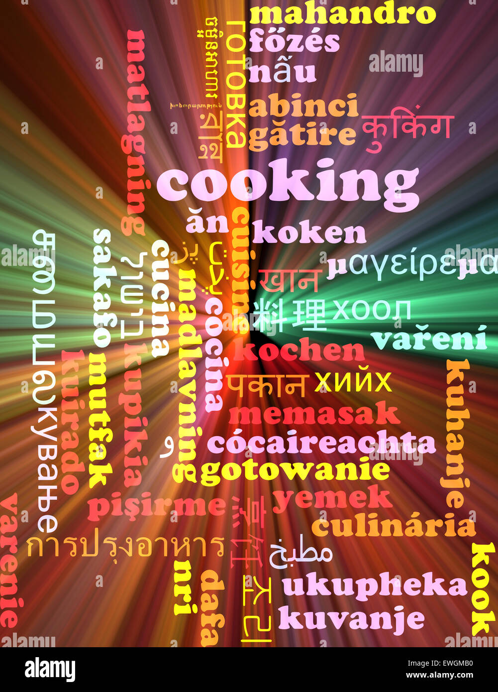 Cooking word cloud concept hi-res stock photography and images - Alamy