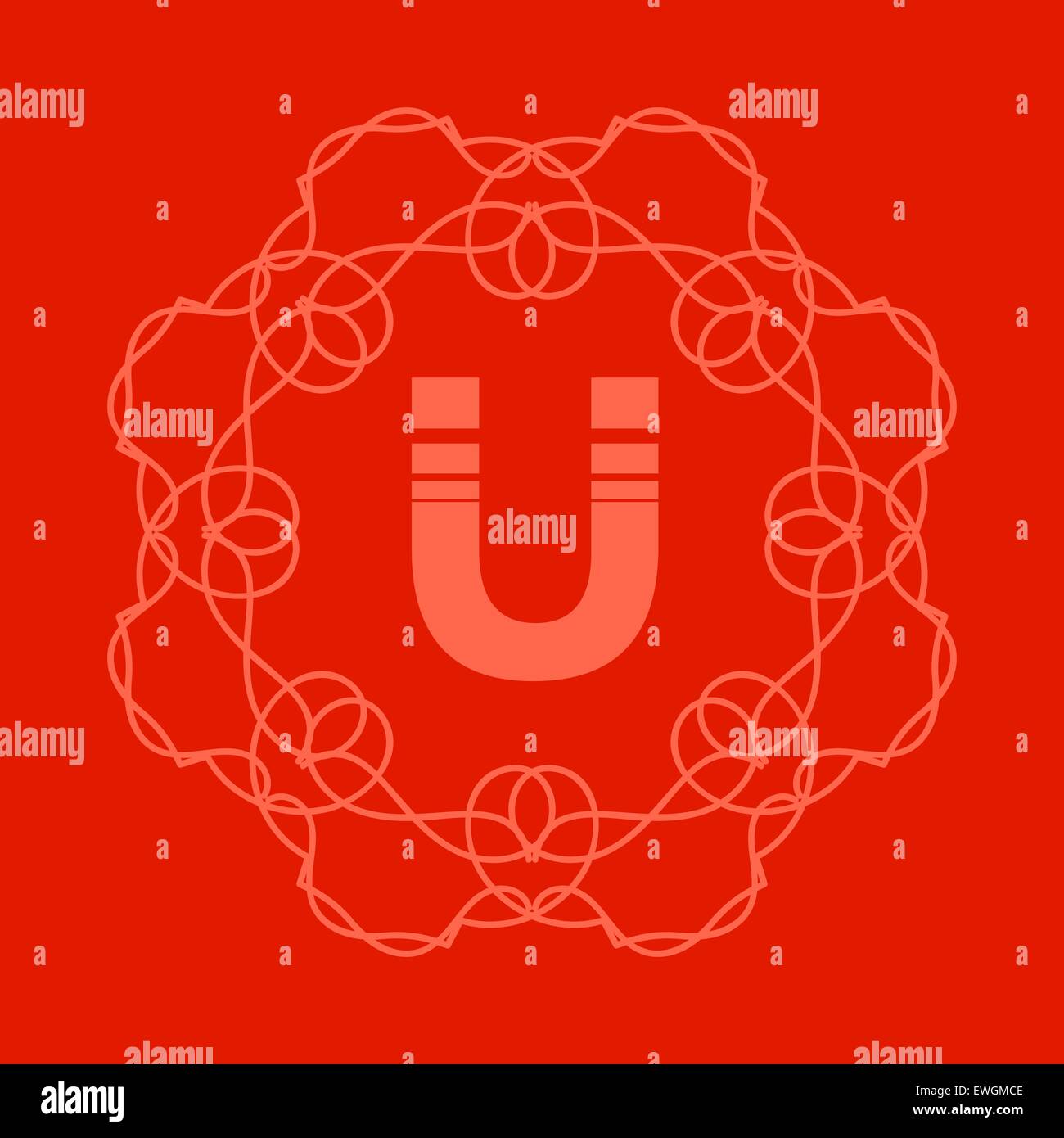 Letter u monogram logo Stock Vector Images - Alamy