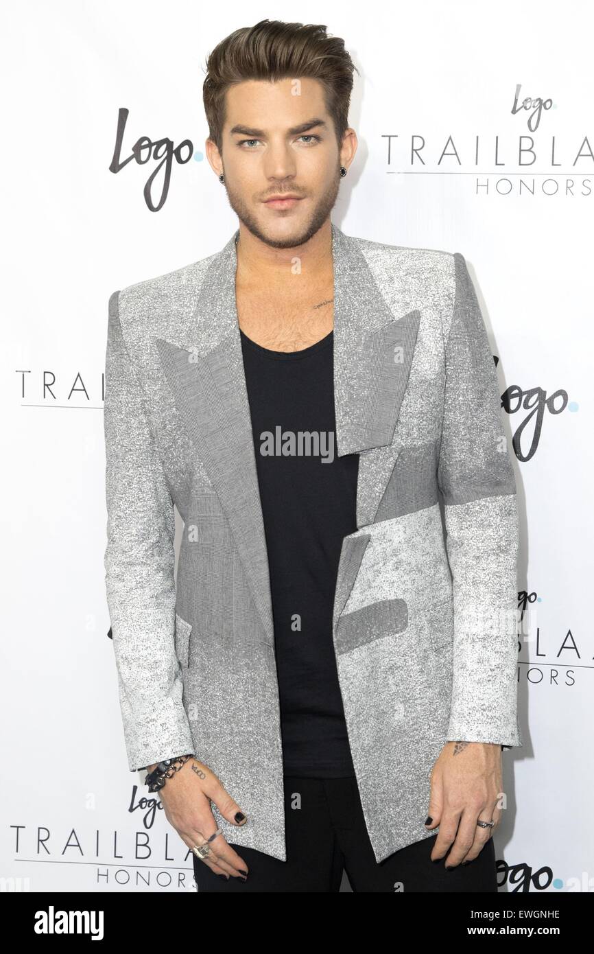 New York, NY, USA. 25th June, 2015. Adam Lambert at arrivals for LOGO's ...
