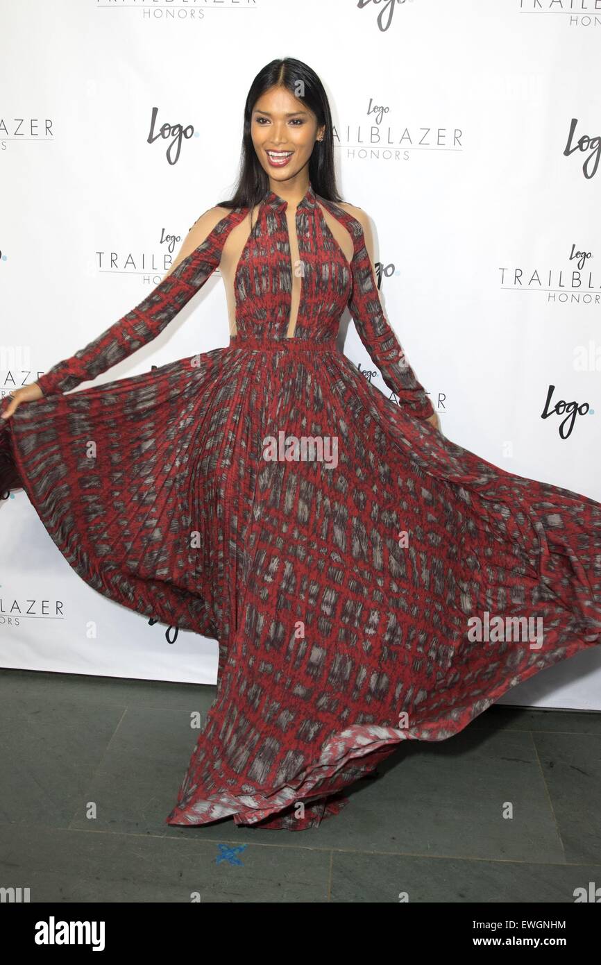 New York, NY, USA. 25th June, 2015. Geena Rocero at arrivals for LOGO's ...