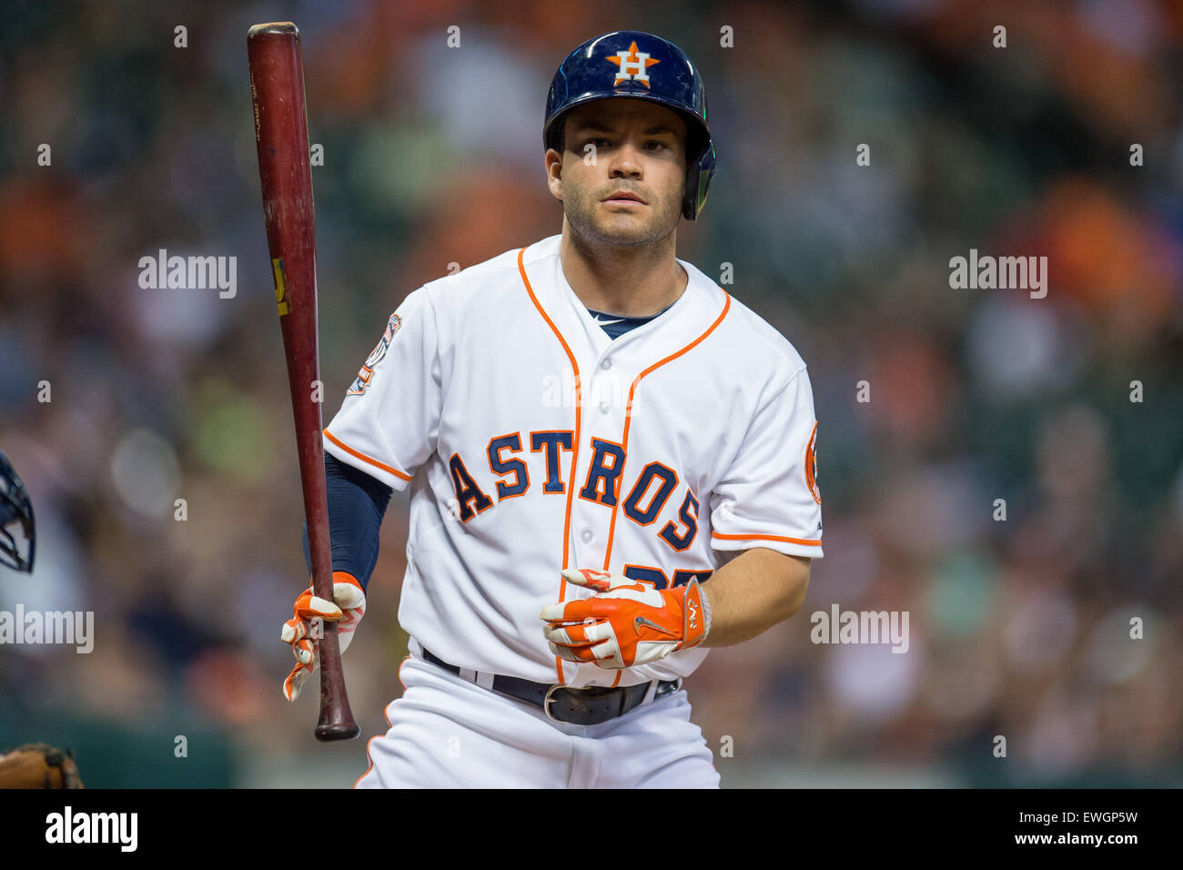 Houston, Texas, USA. 25th June, 2015. Houston Astros second baseman ...