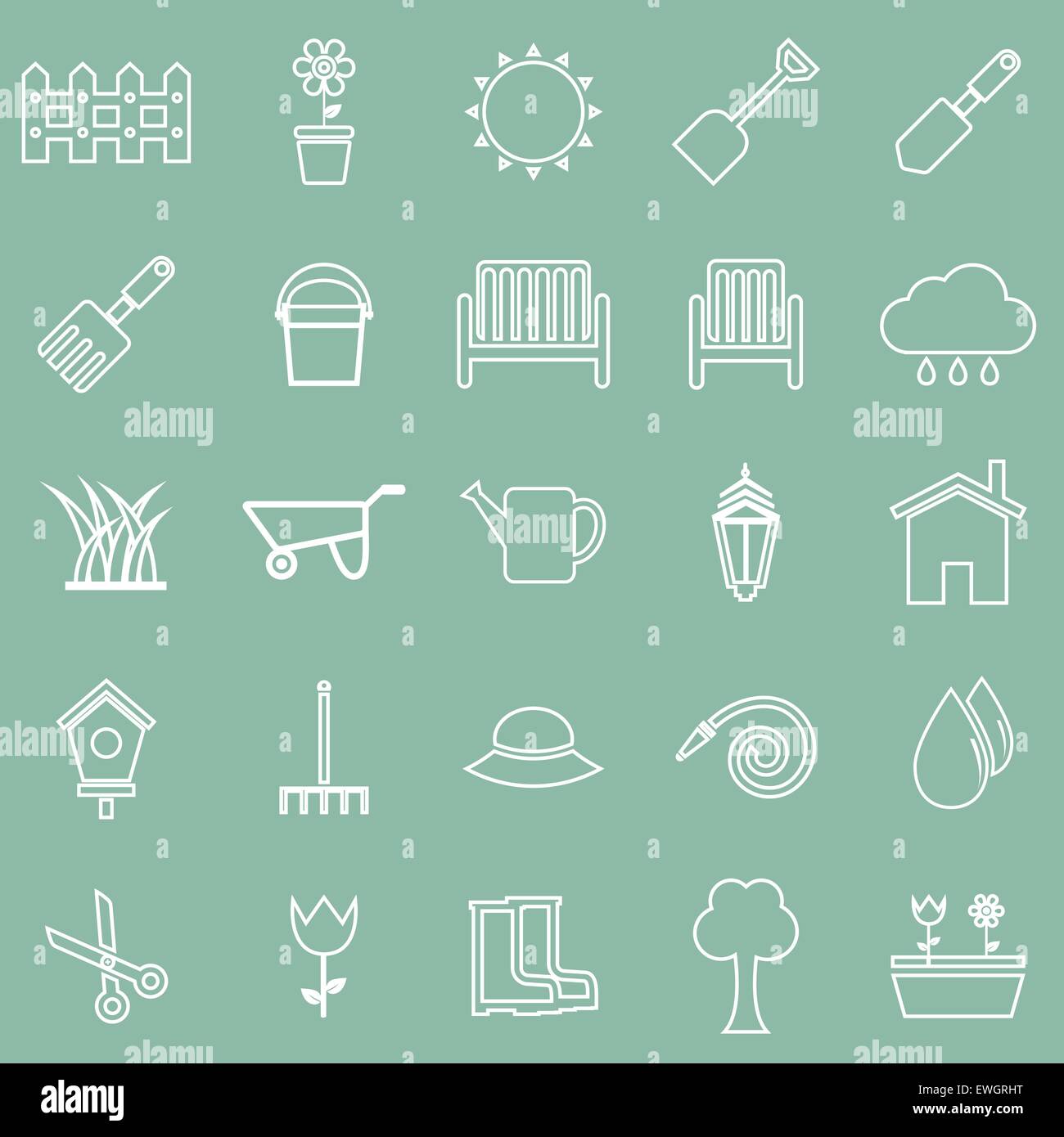 Growth line vector icons Stock Vector Images - Alamy