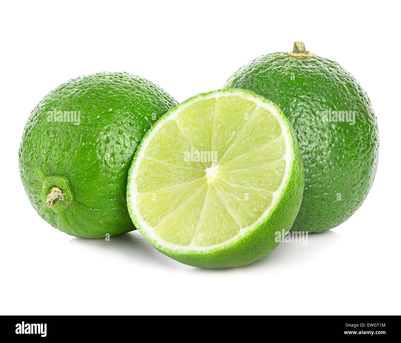 Slice section lime isolated hi-res stock photography and images - Alamy