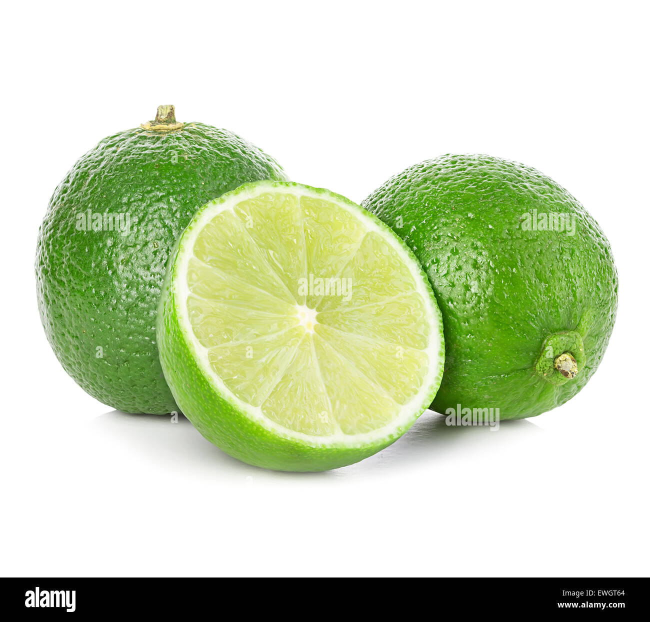 Slice section lime isolated hi-res stock photography and images - Alamy