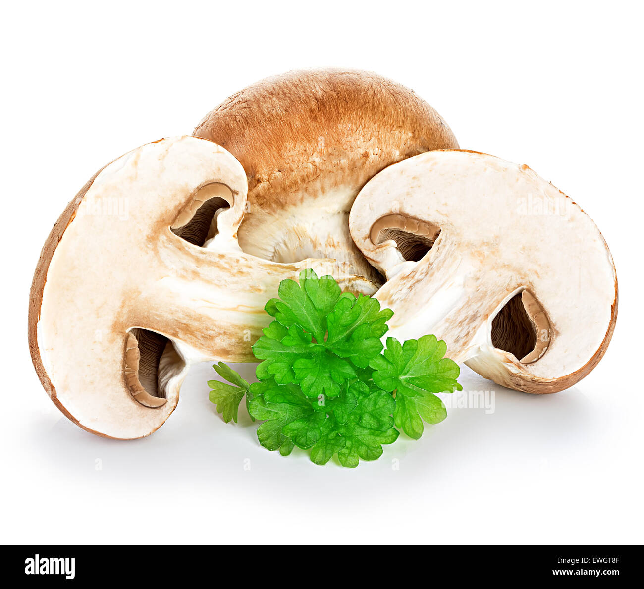 Brown champignons mushrooms Stock Photo - Alamy